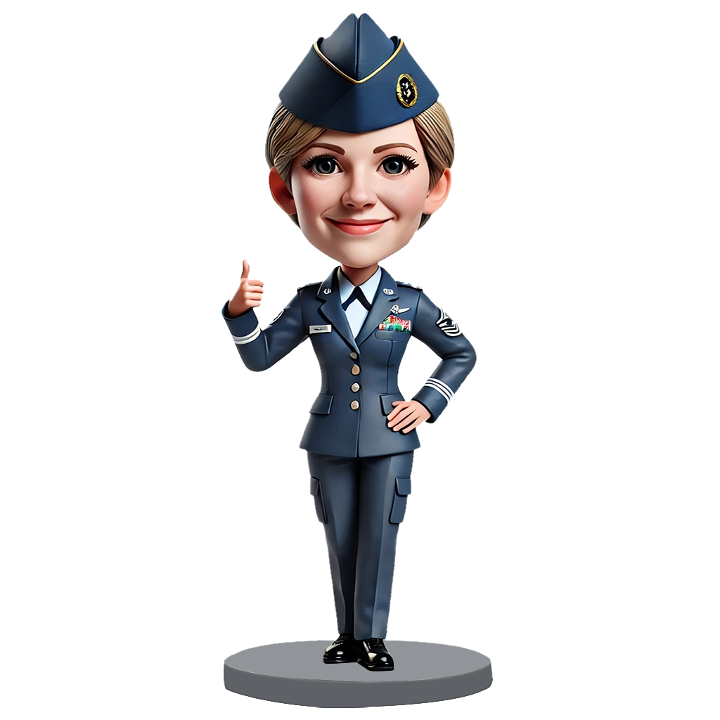 Air Force Retirement Gifts for Her Custom Female Air Force Officer ...