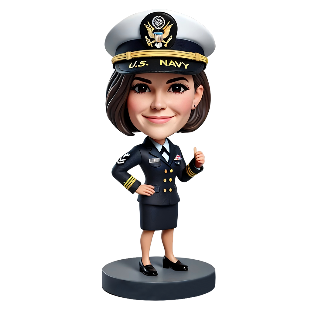 Navy Chief Gifts Custom Female Navy Chief Bobblehead Navy Chief ...