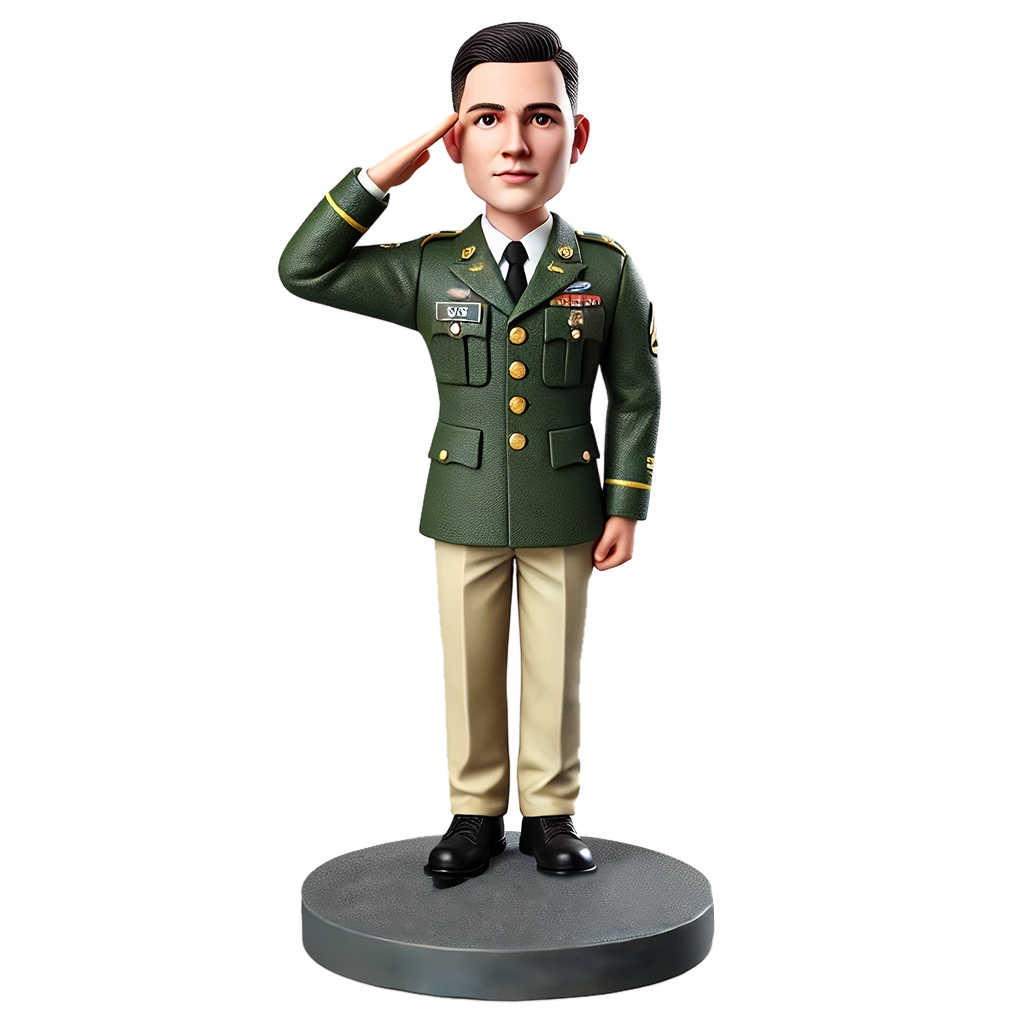 Military Gifts Custom Army Officer Bobbleheads Gifts for Military Men ...