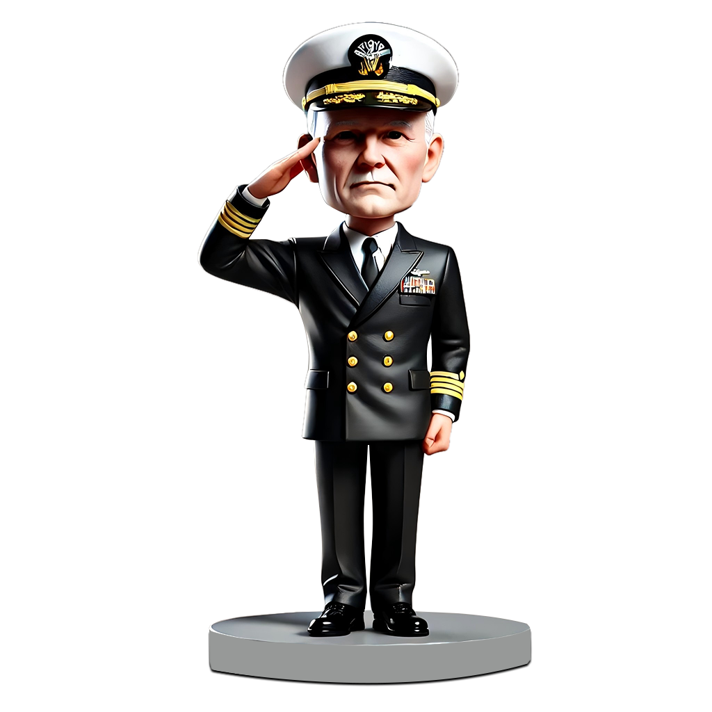 Military Retirement Gifts Custom Naval Officer Bobbleheads Military ...