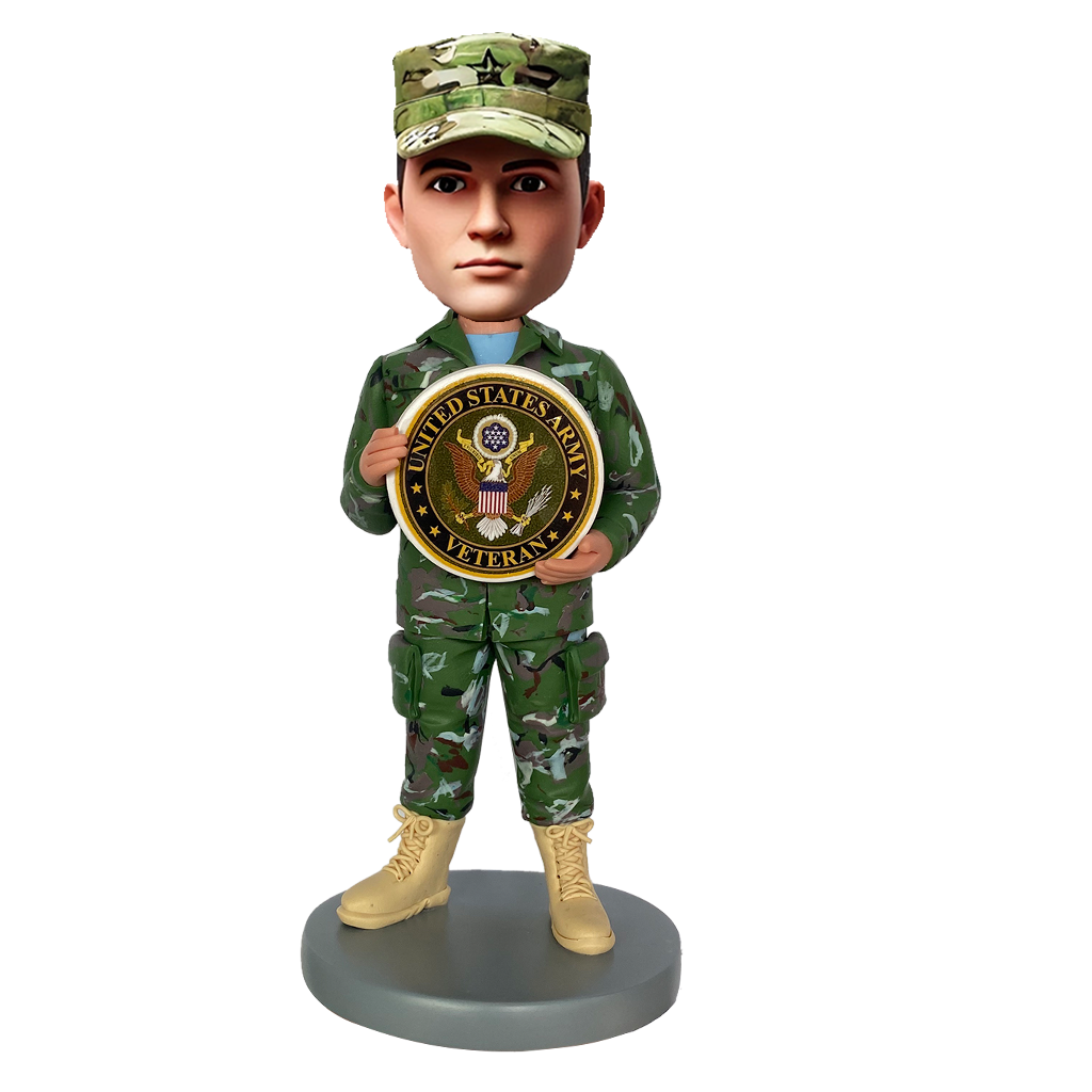 Army Veteran Gifts Custom Army Veteran Bobbleheads – statuegift