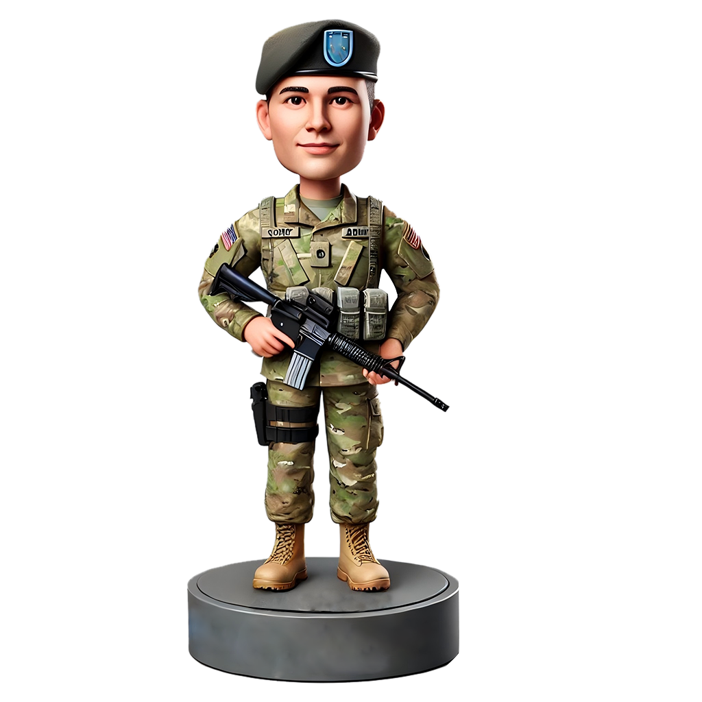 Army Veteran Gifts Custom Army Veteran Bobblehead – statuegift