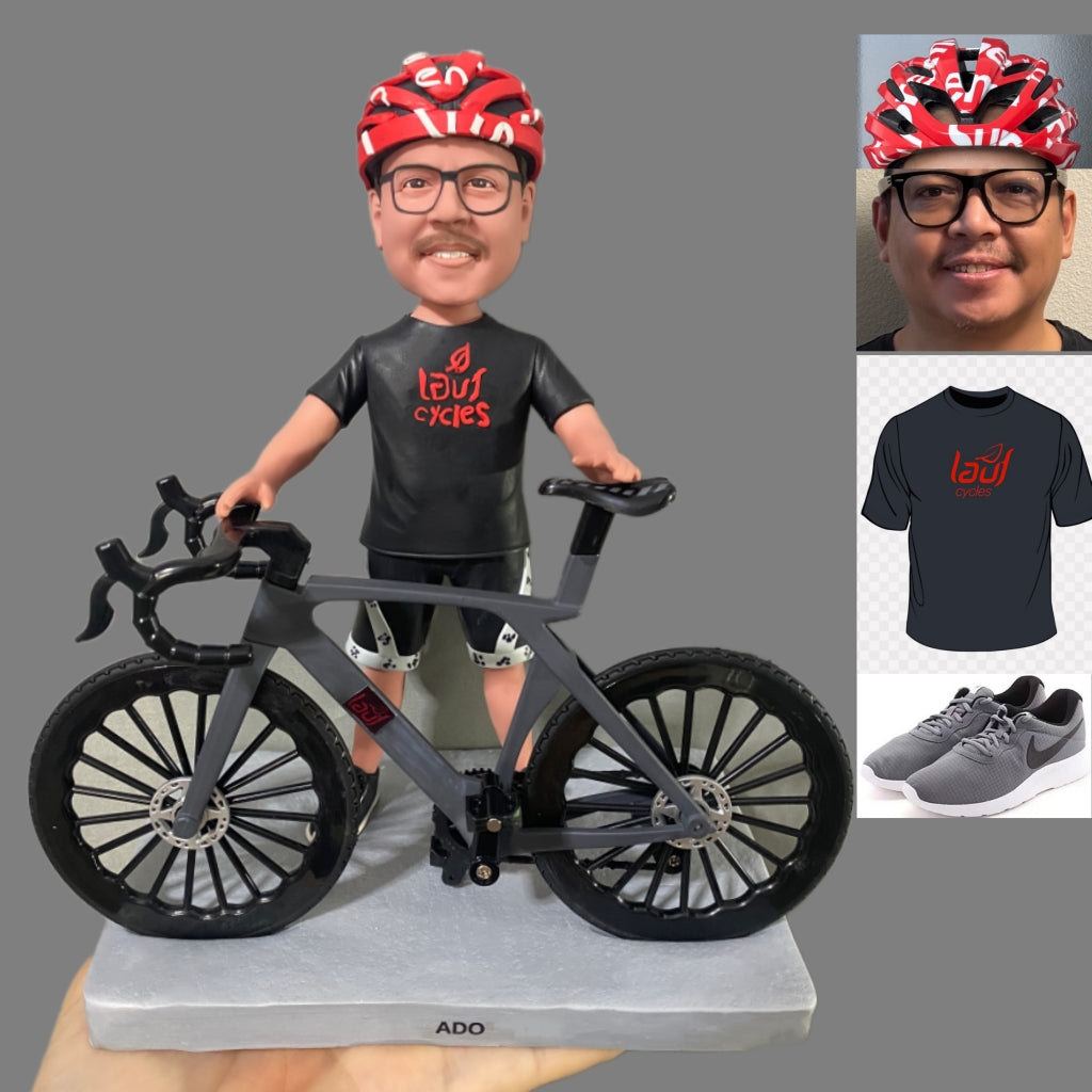 Presents for Cyclists丨Custom Cyclists Bobbleheads丨Bicycle Gifts丨 ...