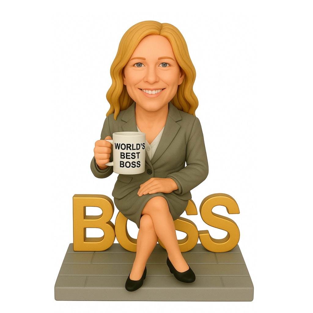Custom Female Boss Bobbleheads |Boss's Day Gift Ideas Female|Gifts for ...