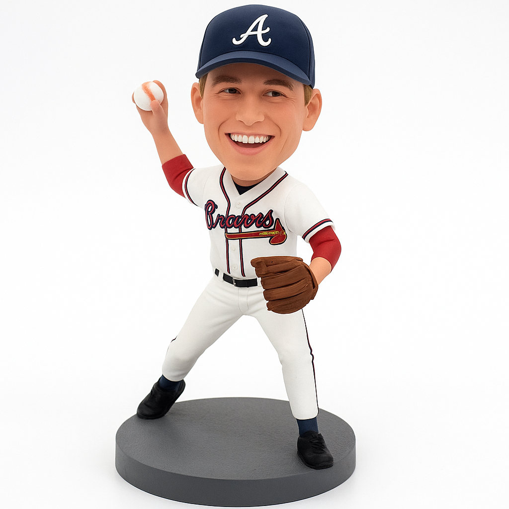 Braves Baseball Gifts|Custom Braves Bobblehead – statuegift