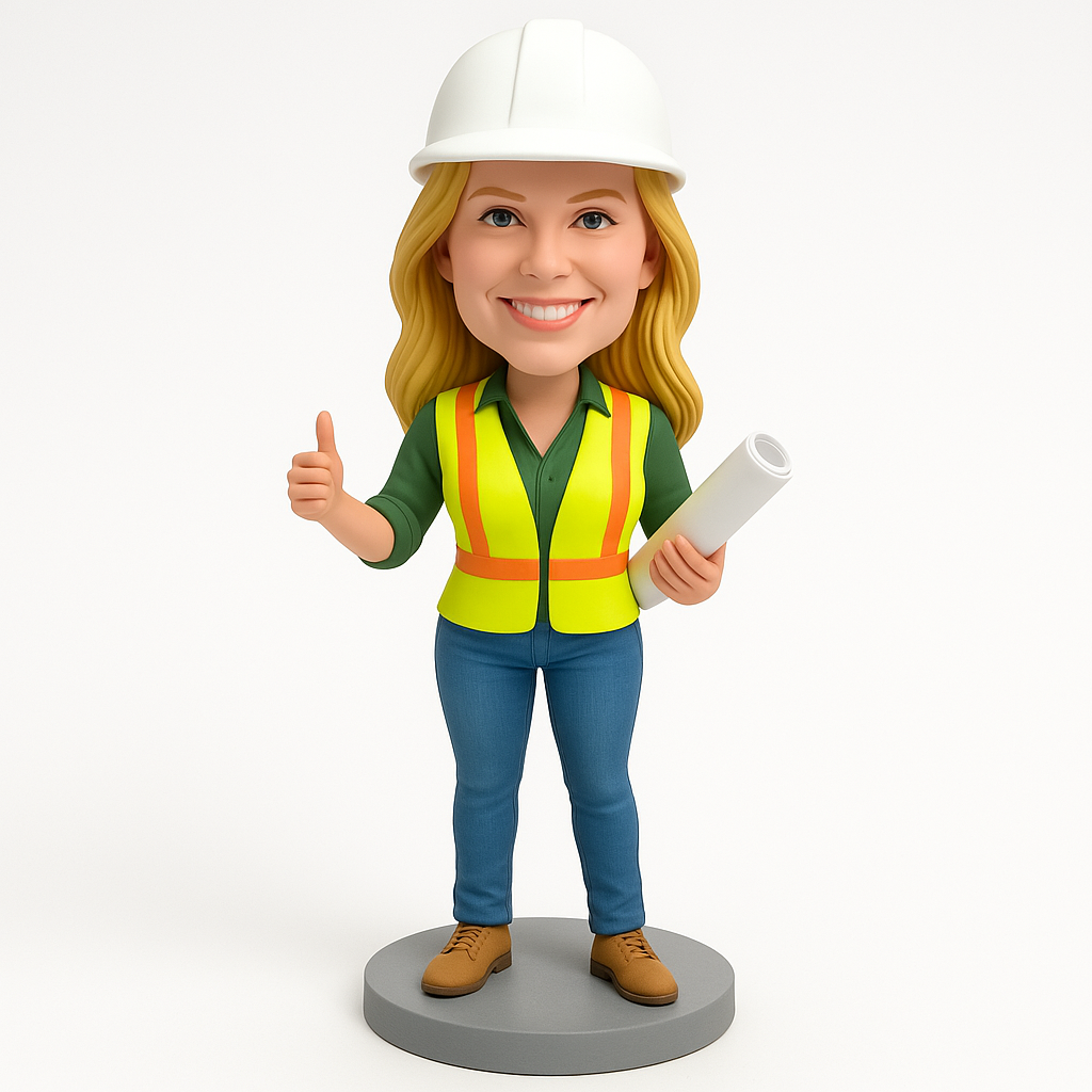 Custom Female Engineers Bobbleheads | Best Gifts for Engineers|Cool ...