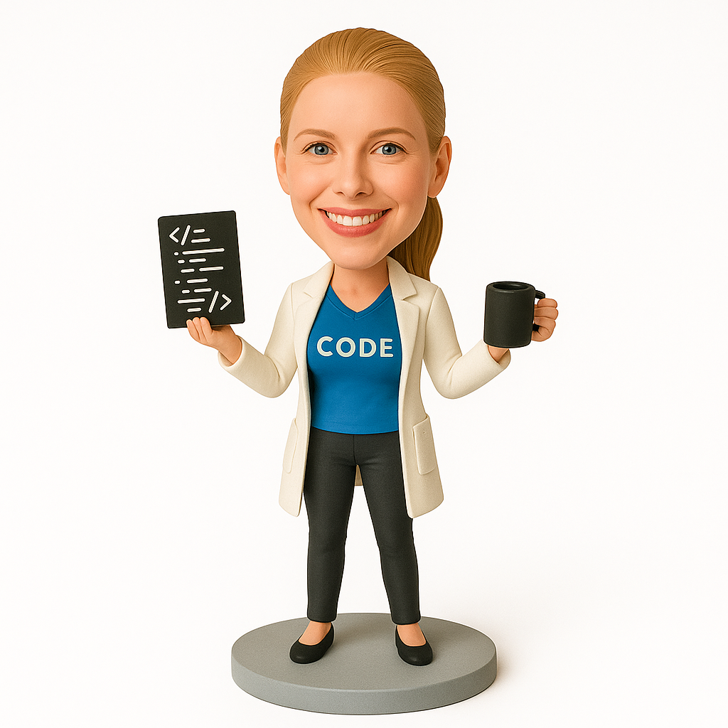 Custom Female Software Engineers Bobbleheads |Gifts for Software ...
