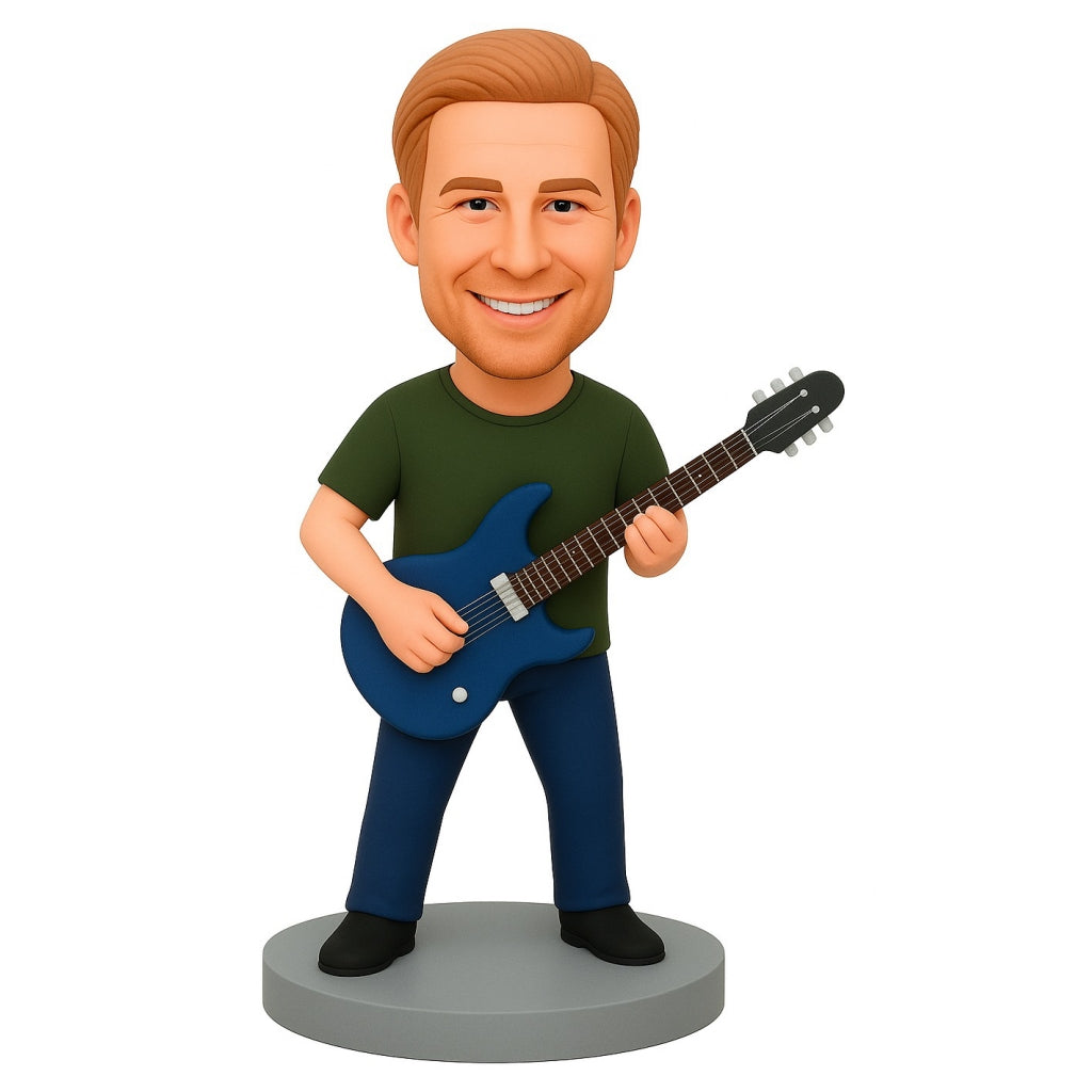 Custom Guitarist Bobblehead| Gifts for Guitar Players| Presents for ...