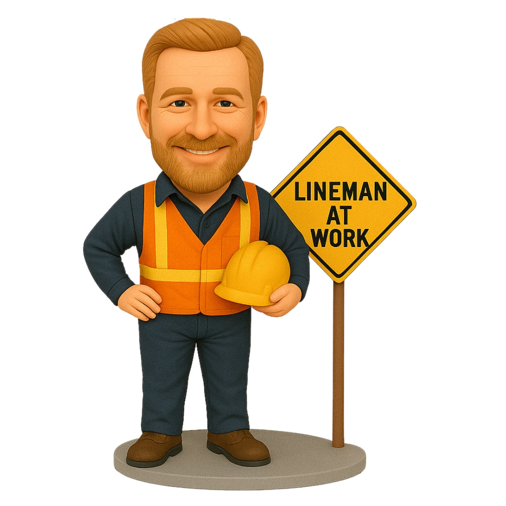 Custom Lineman Bobblehead Gifts for Lineman – statuegift