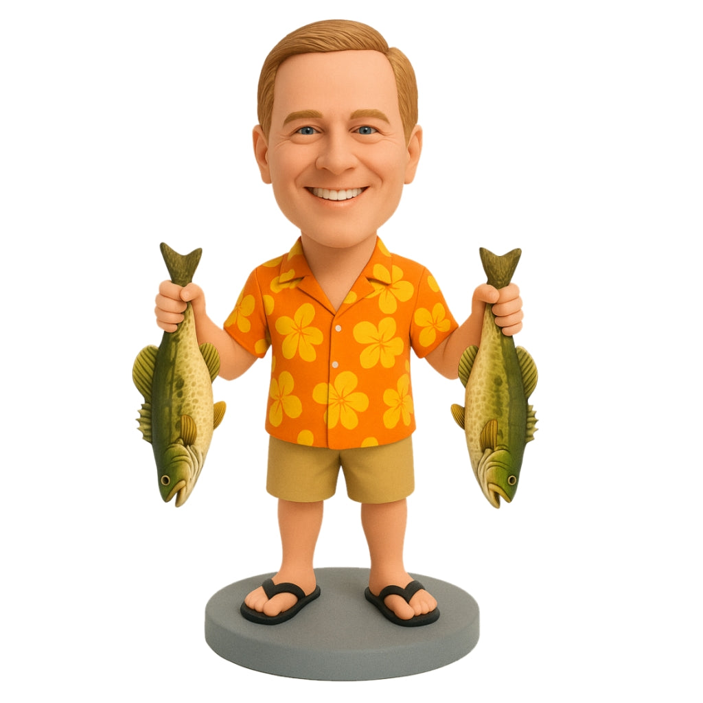 Fisherman Gifts for Men|Custom Fisherman Bobbleheads|Fishing Gifts for ...