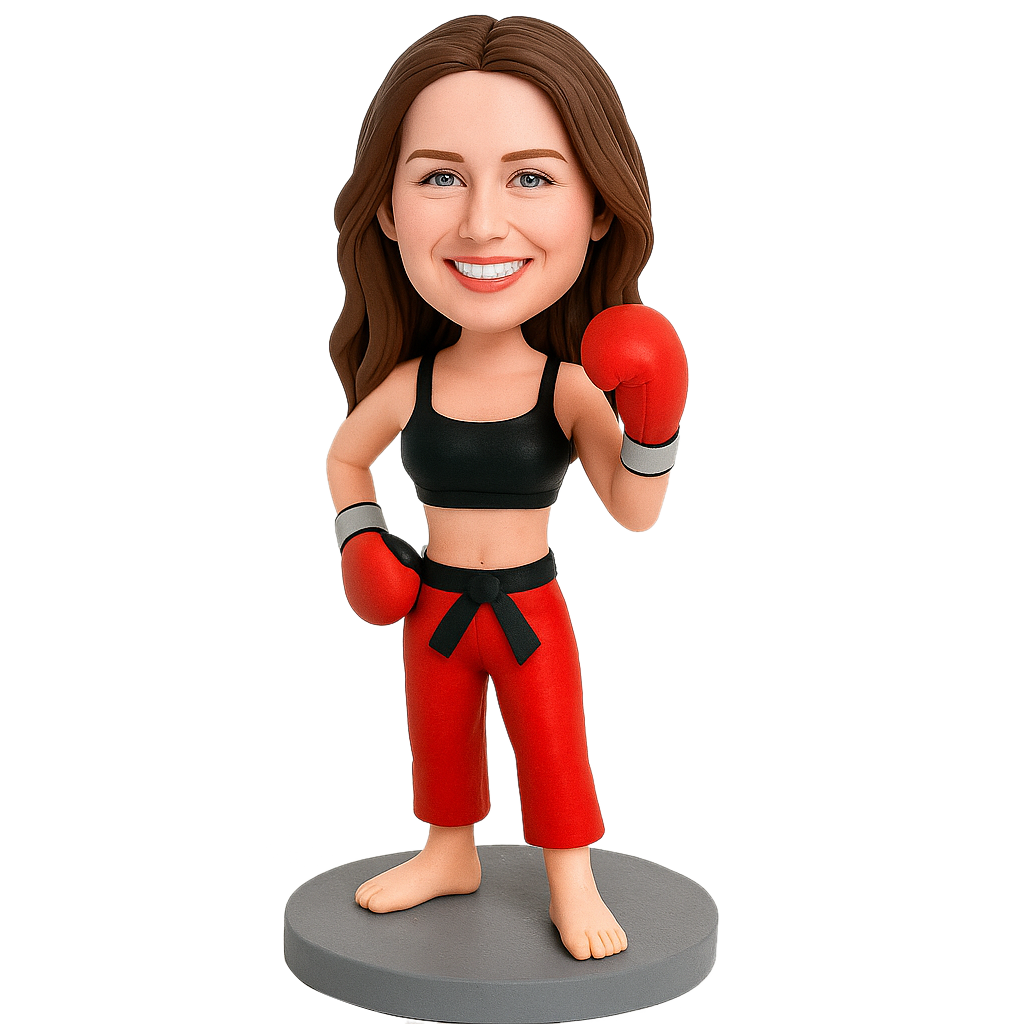 Gifts for Female Boxers|Custom Female Boxer Bobbleheads – statuegift