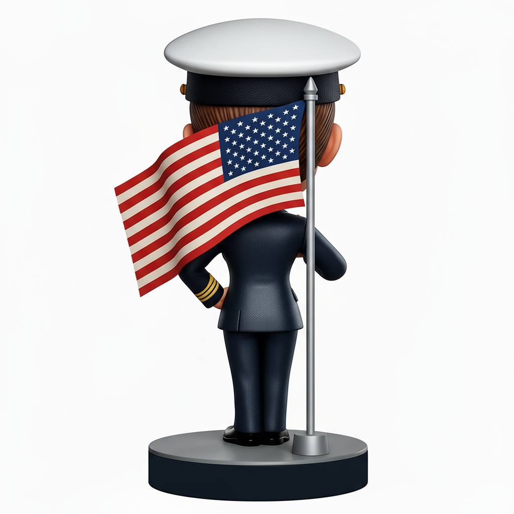 Navy Retirement Gifts for Her Custom Female Naval Officer Bobbleheads ...