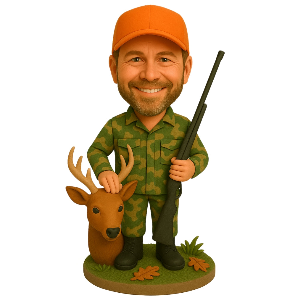 Custom Hunter Bobblehead| Gift for Hunters – statuegift