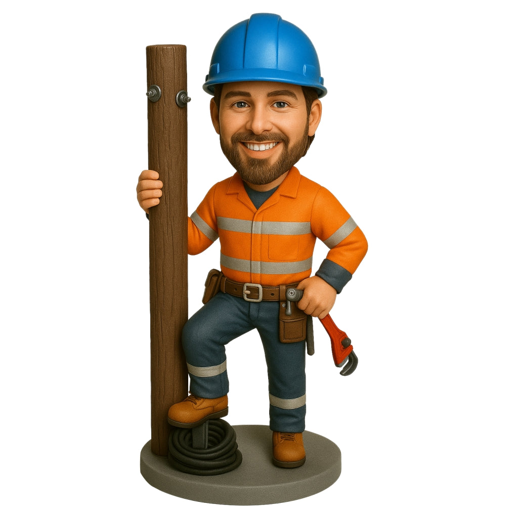 Personalized Lineman Bobblehead Gifts for Lineman – statuegift