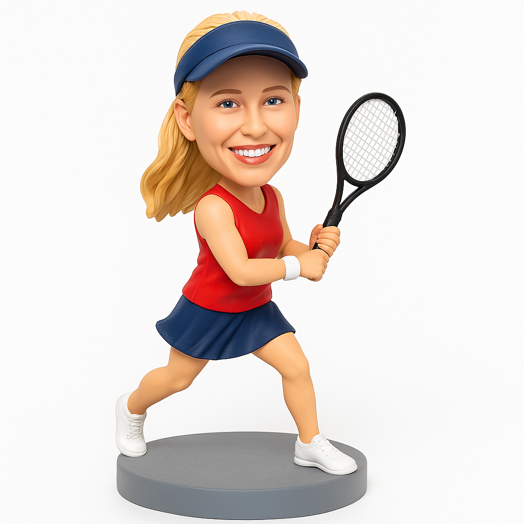 Tennis Gifts for Her|Custom Female Tennis Player Bobbleheads|Tennis ...