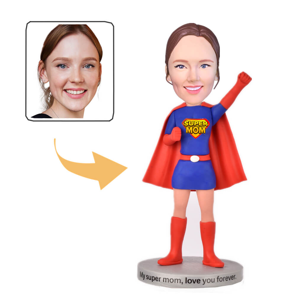 Custom Supermom bobblehead | Mother's Day gift | Gift for mom – statuegift